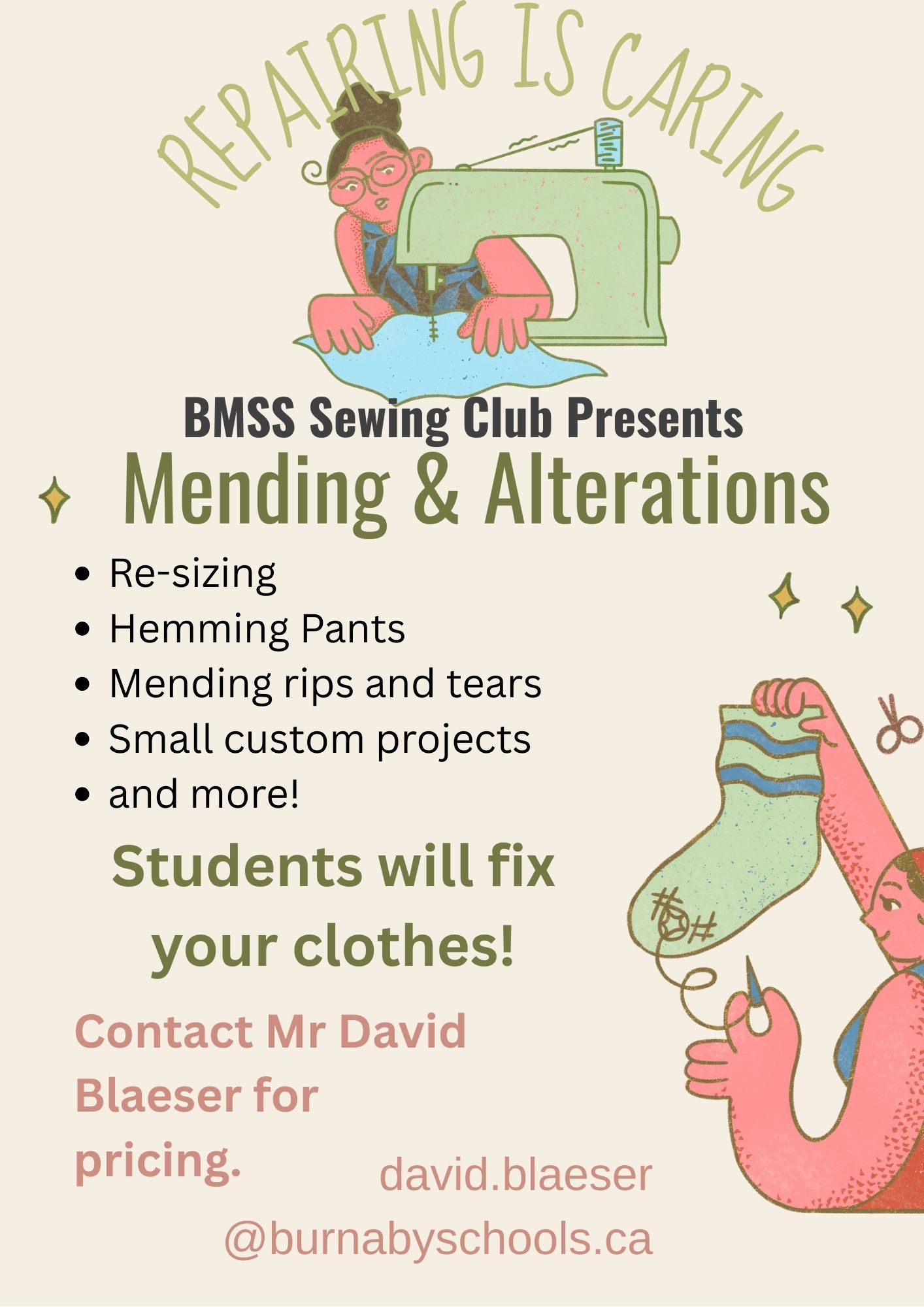 BMSS Sewing Club | Burnaby Mountain Secondary School